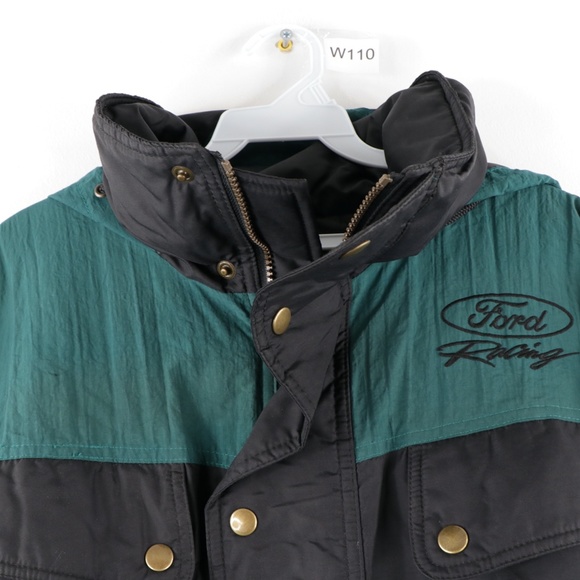 Roots | Jackets & Coats | Vintage 9s Ford Racing Puffer Jacket Black ...
